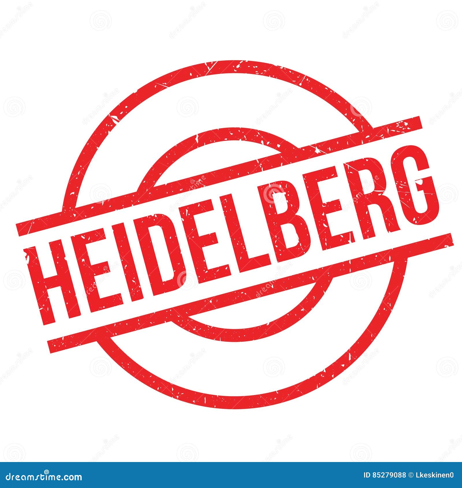 Heidelberg-Stempel vektor abbildung. Illustration von grungy - 85279088