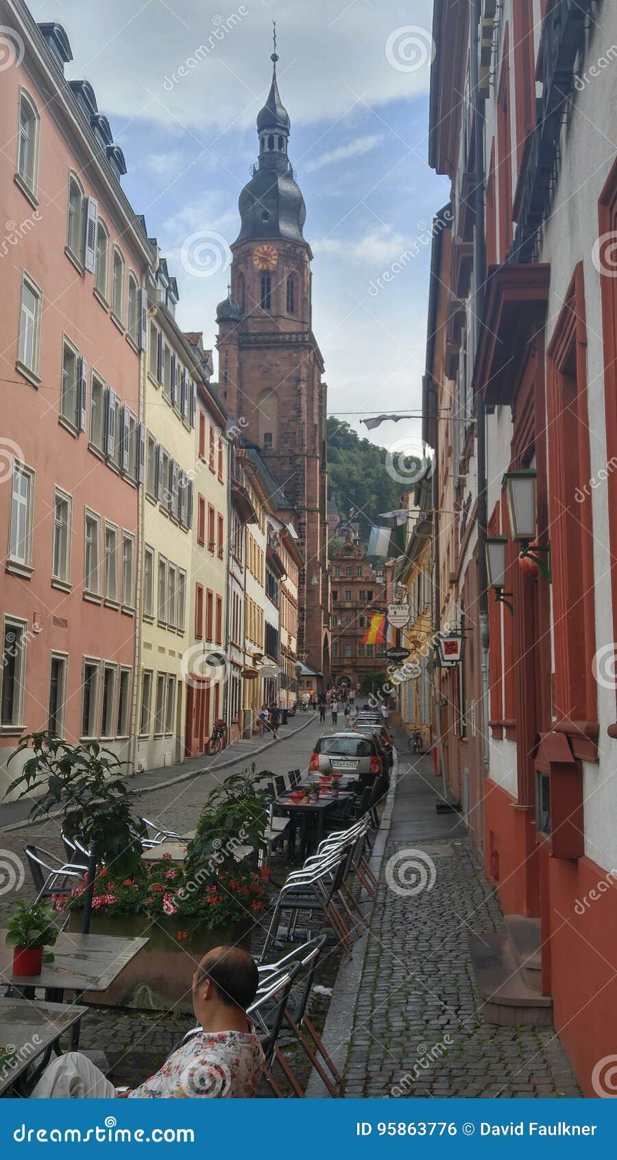 Heidelberg street editorial photo. Image of street, germany - 95863776