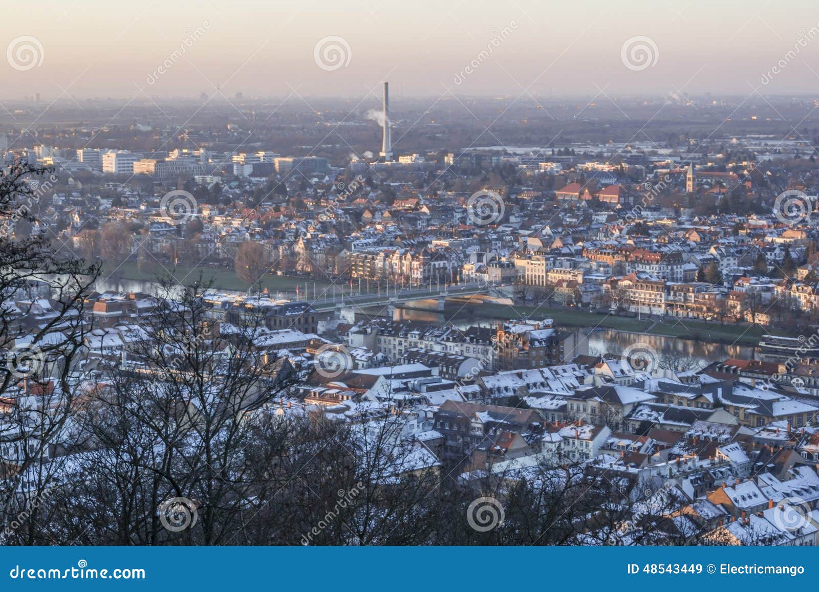 Heidelberg in winter stock image. Image of heidelberg - 48543449