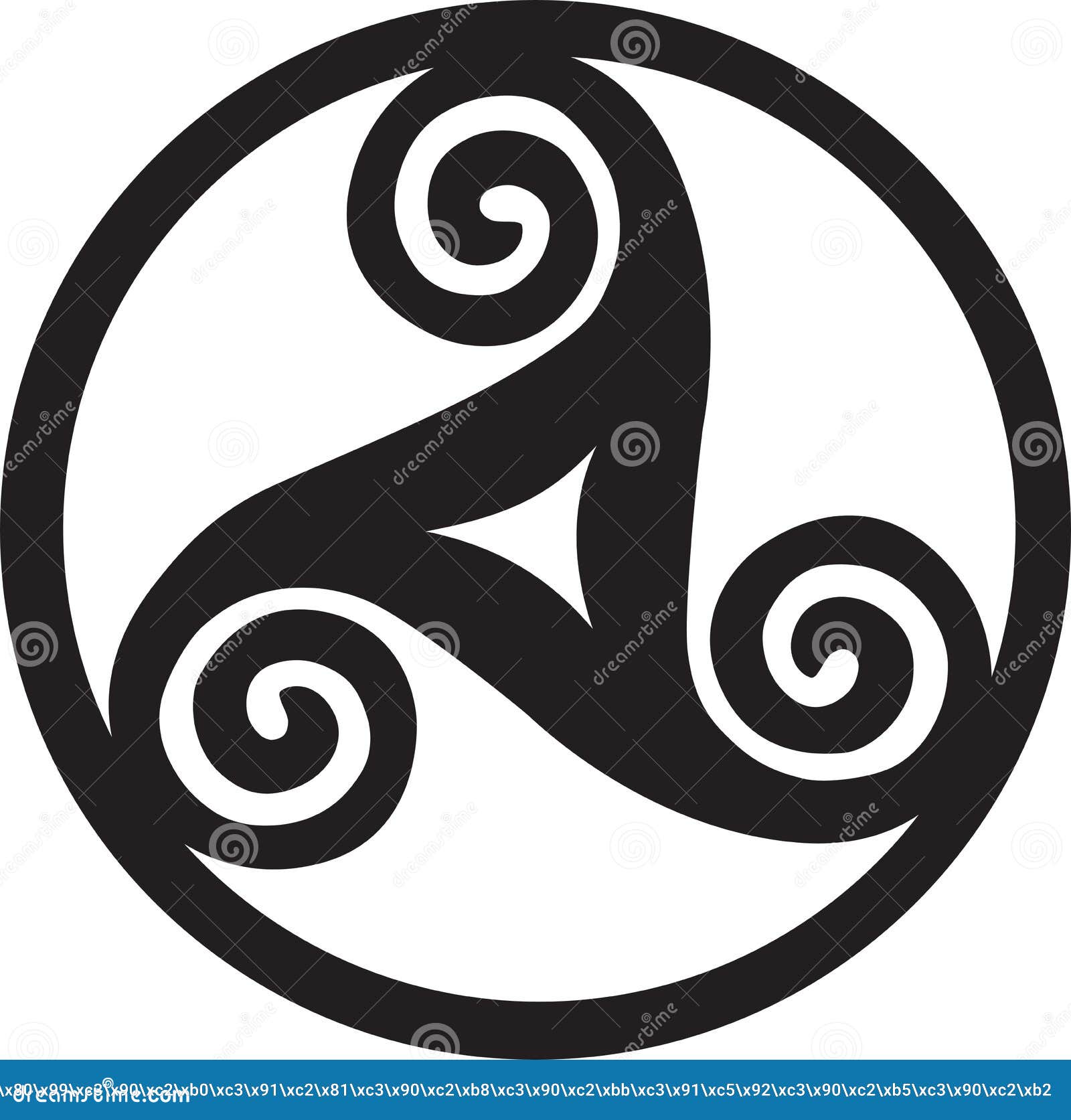Heidens Symbool - Triskelion Vector Illustratie - Illustration of ...