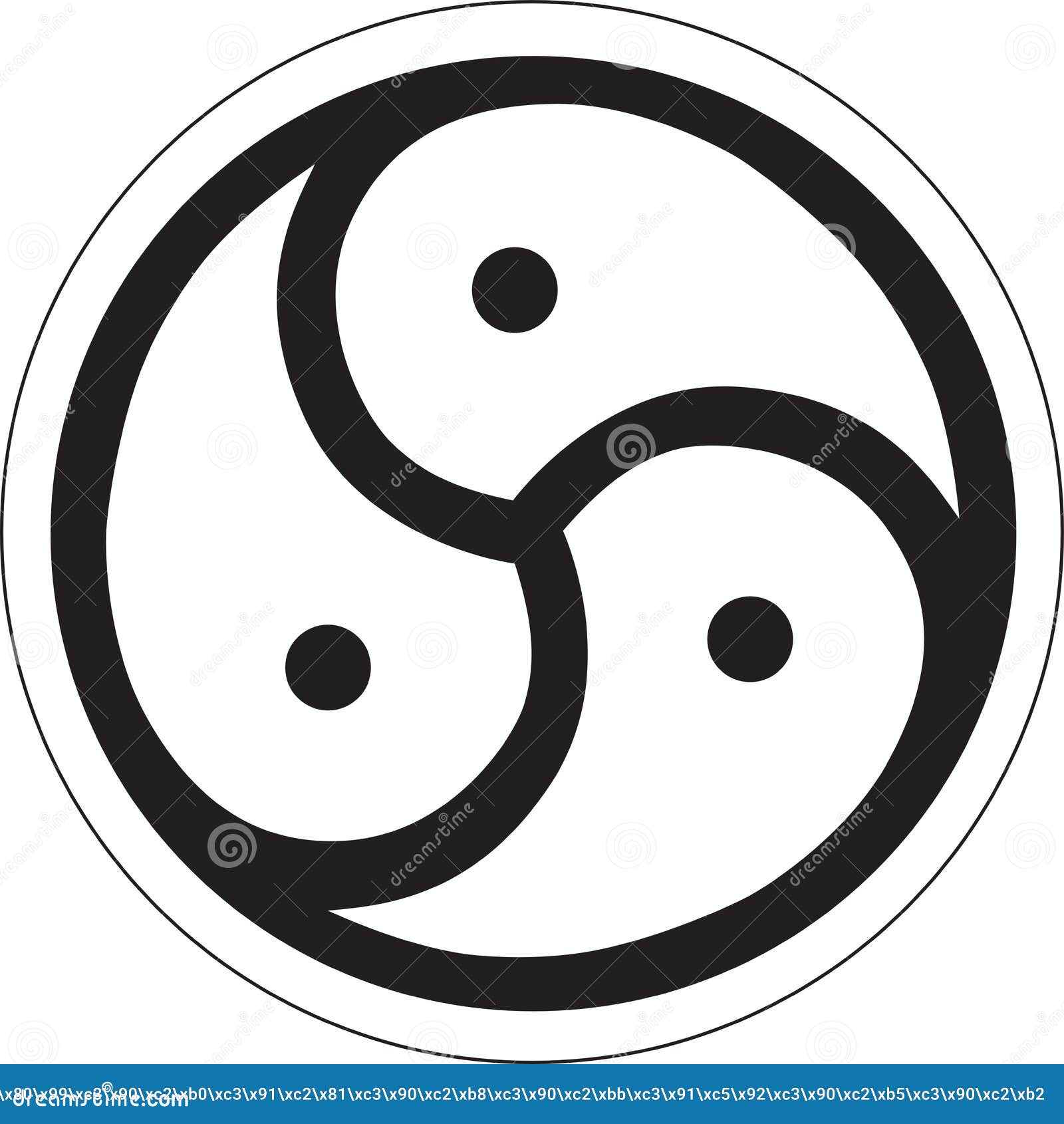 Heidens Symbool - Triskelion Stock Illustratie - Illustration of ...