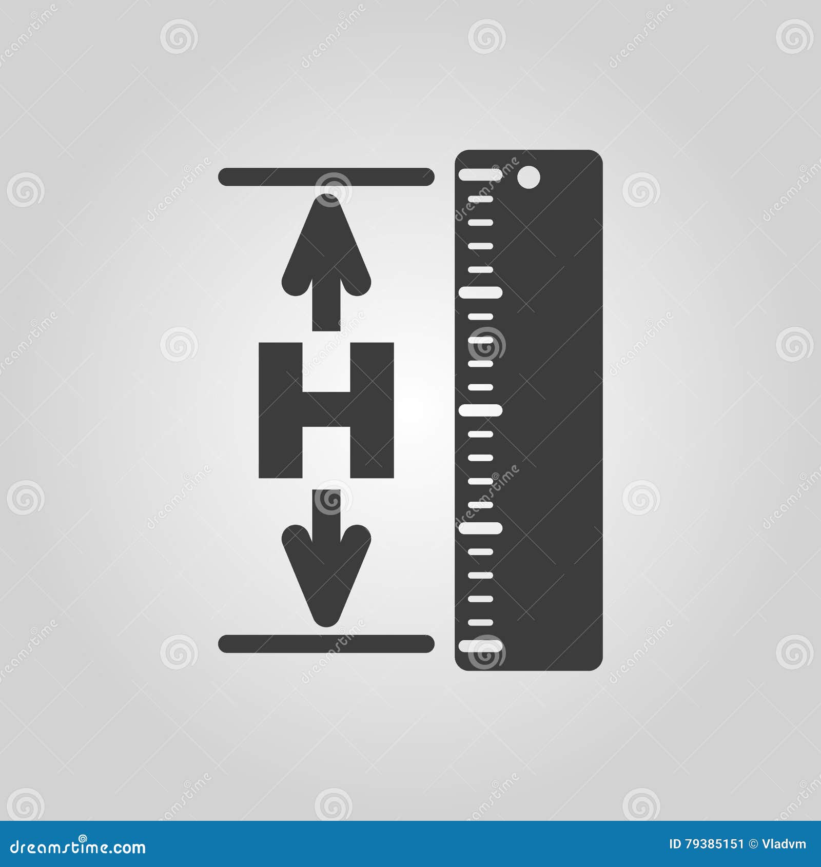 Height Icon Vector Sign And Symbol Isolated On White Background, Height ...