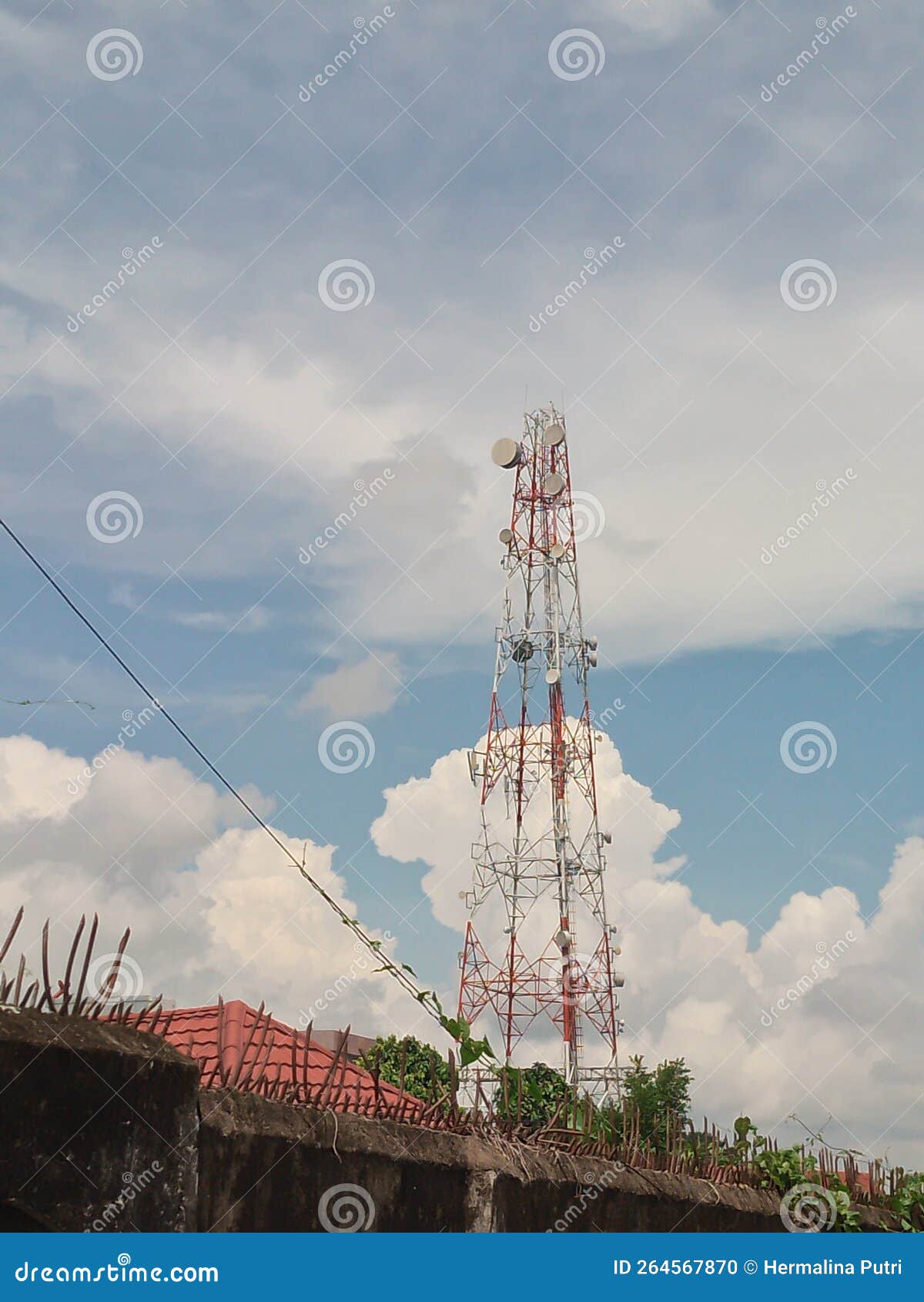Height Internet Tower stock photo. Image of commercial - 264567870
