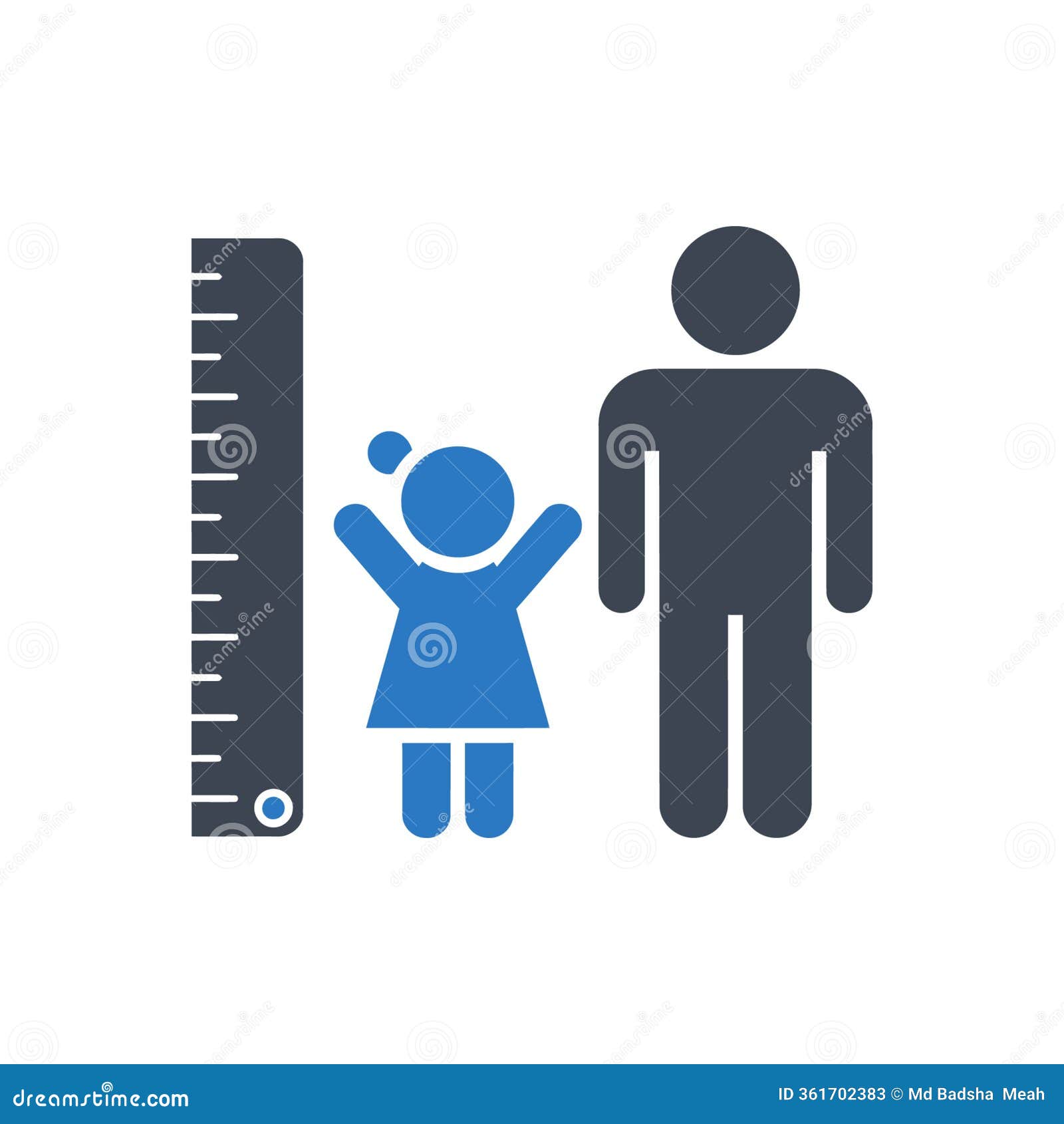 Height Measurement Icon. 3d Illustration From Measurement Collection ...