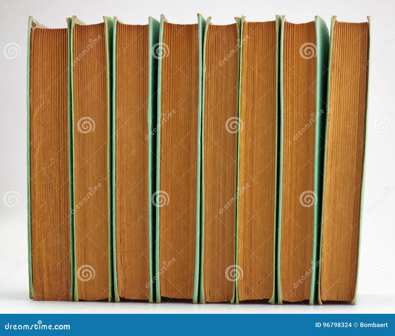 Height Old Books Stacked on White Stock Photo - Image of history ...