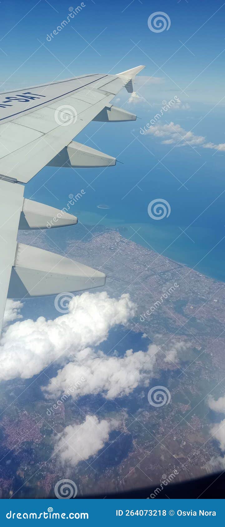 From a Height of Thousands of Miles from Sea Level Can Look Down in the ...