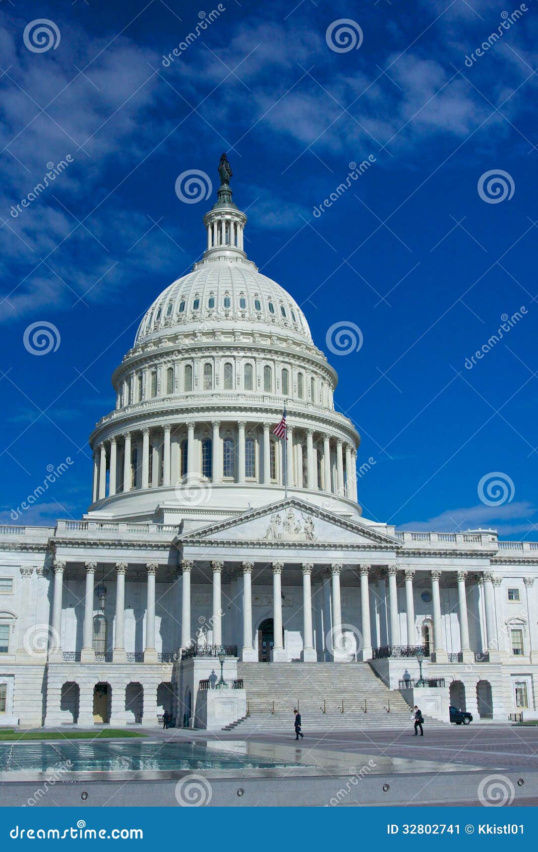 Height of US Capitol Building Dome Stock Image - Image of famous ...