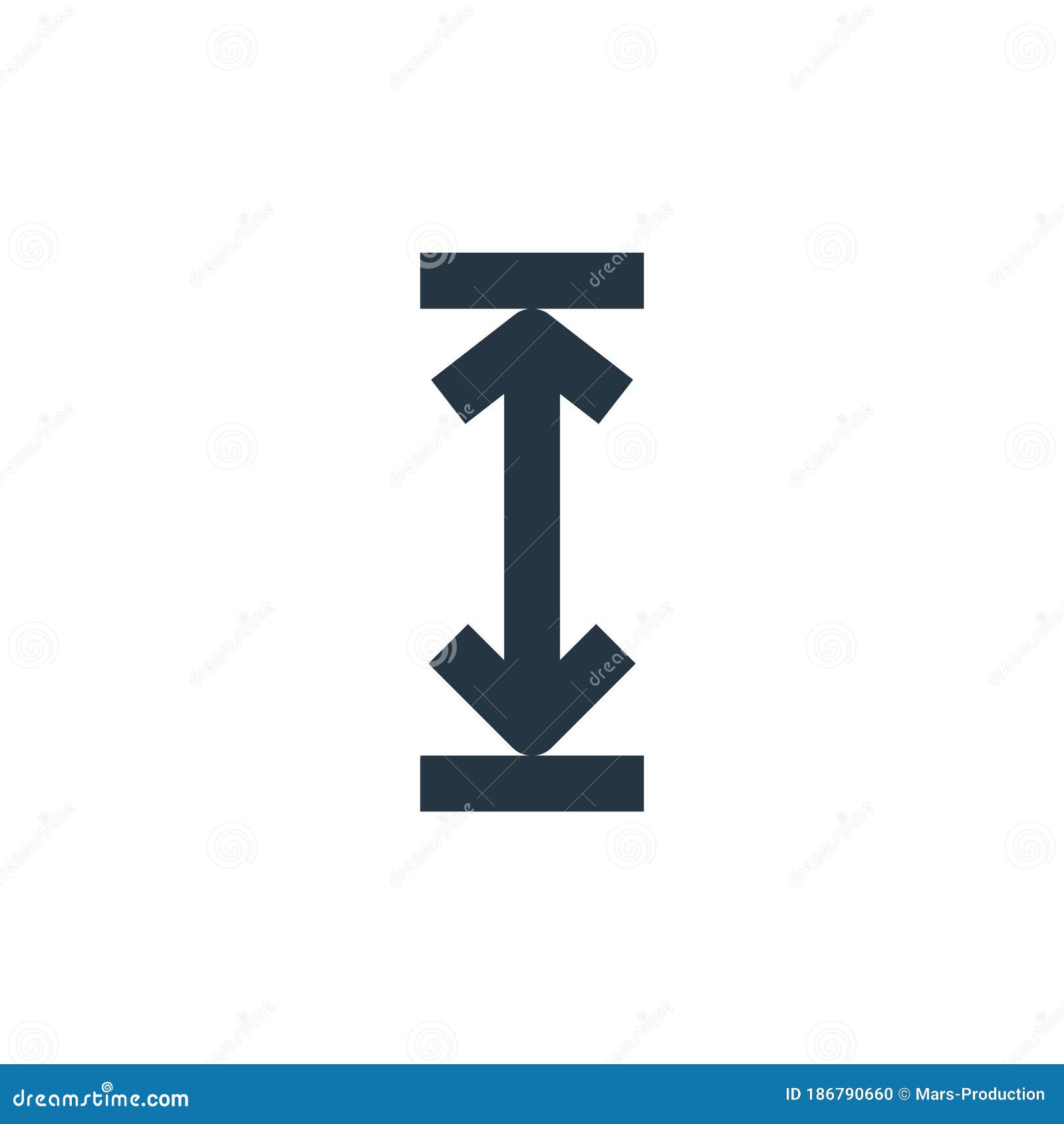 Height Vector Icon. Height Editable Stroke. Height Linear Symbol for ...
