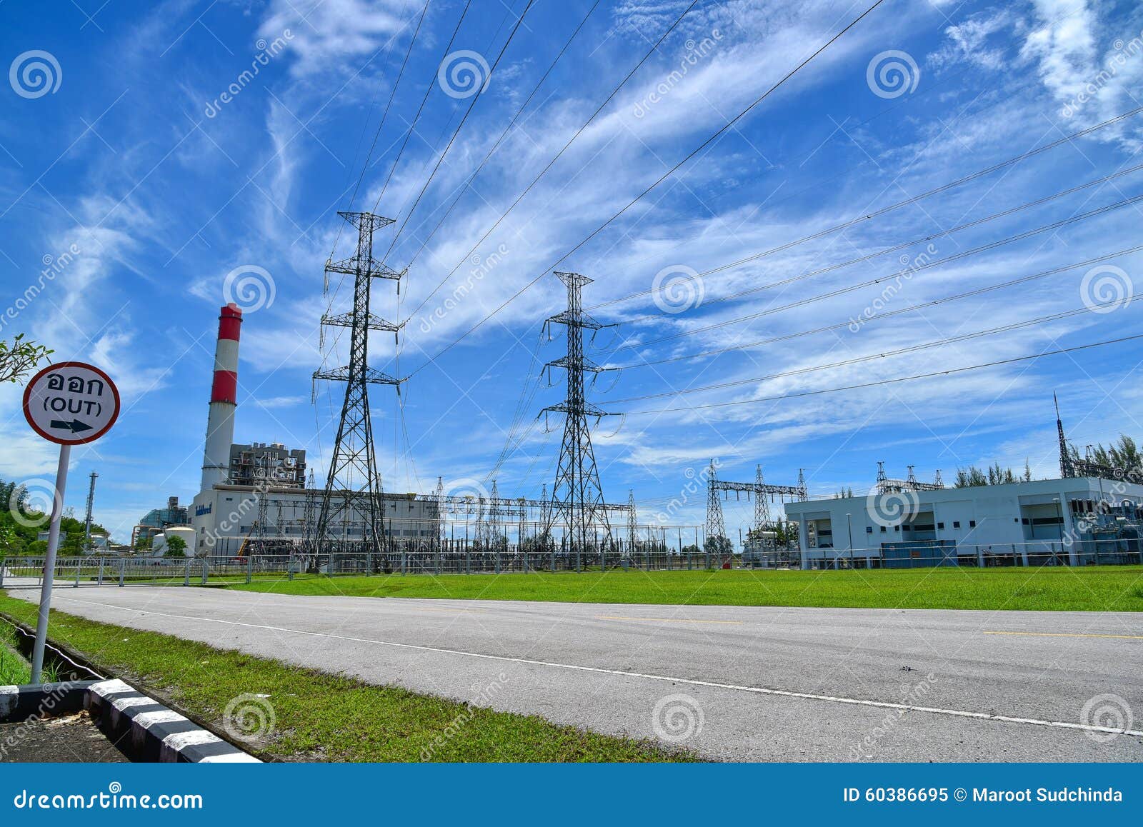 Height Voltage Electricity Pylon System Stock Image - Image of energy ...