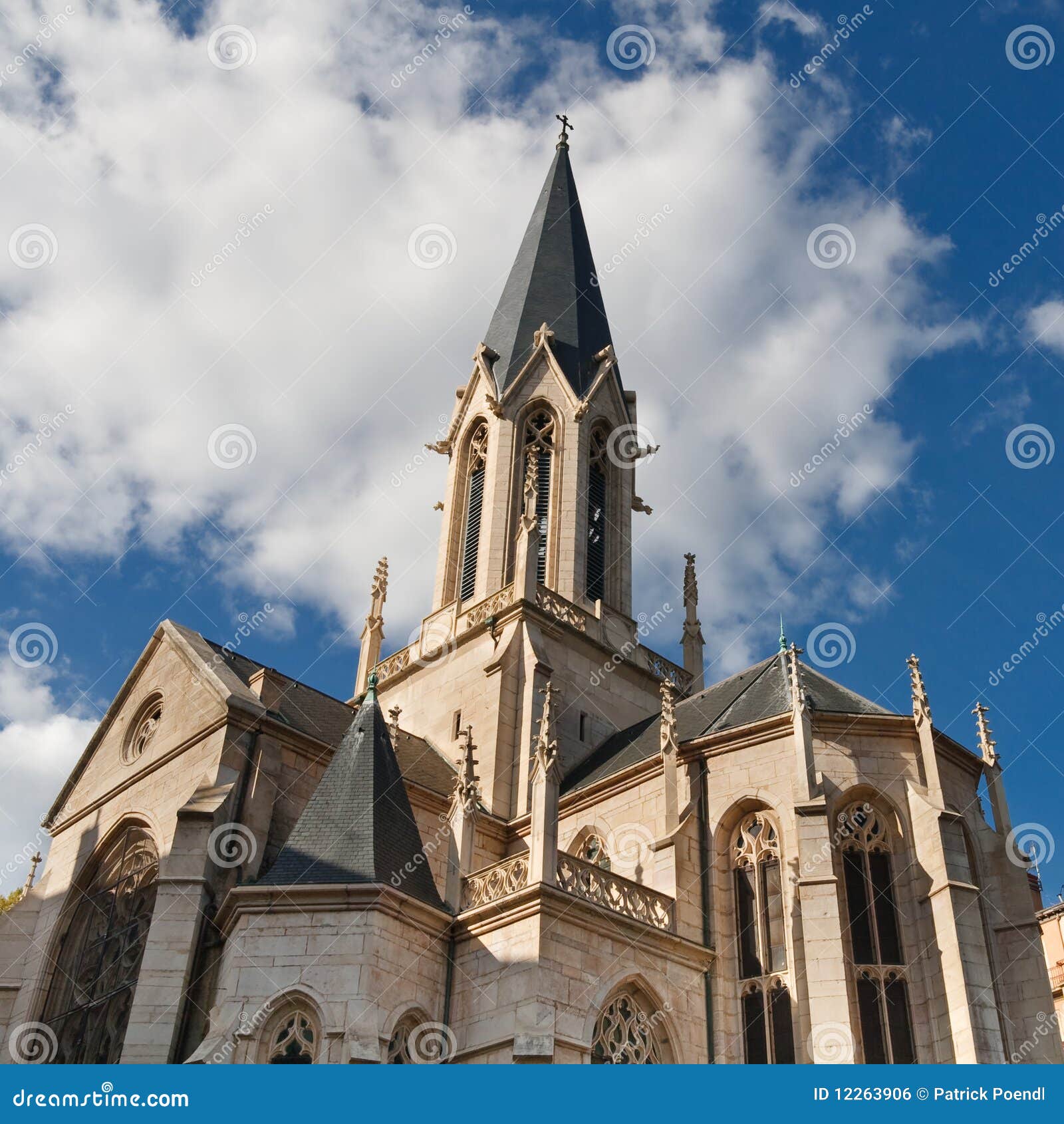 Heilige-Georges Kerk, Lyon, Frankrijk. Stock Foto - Image of katholiek ...