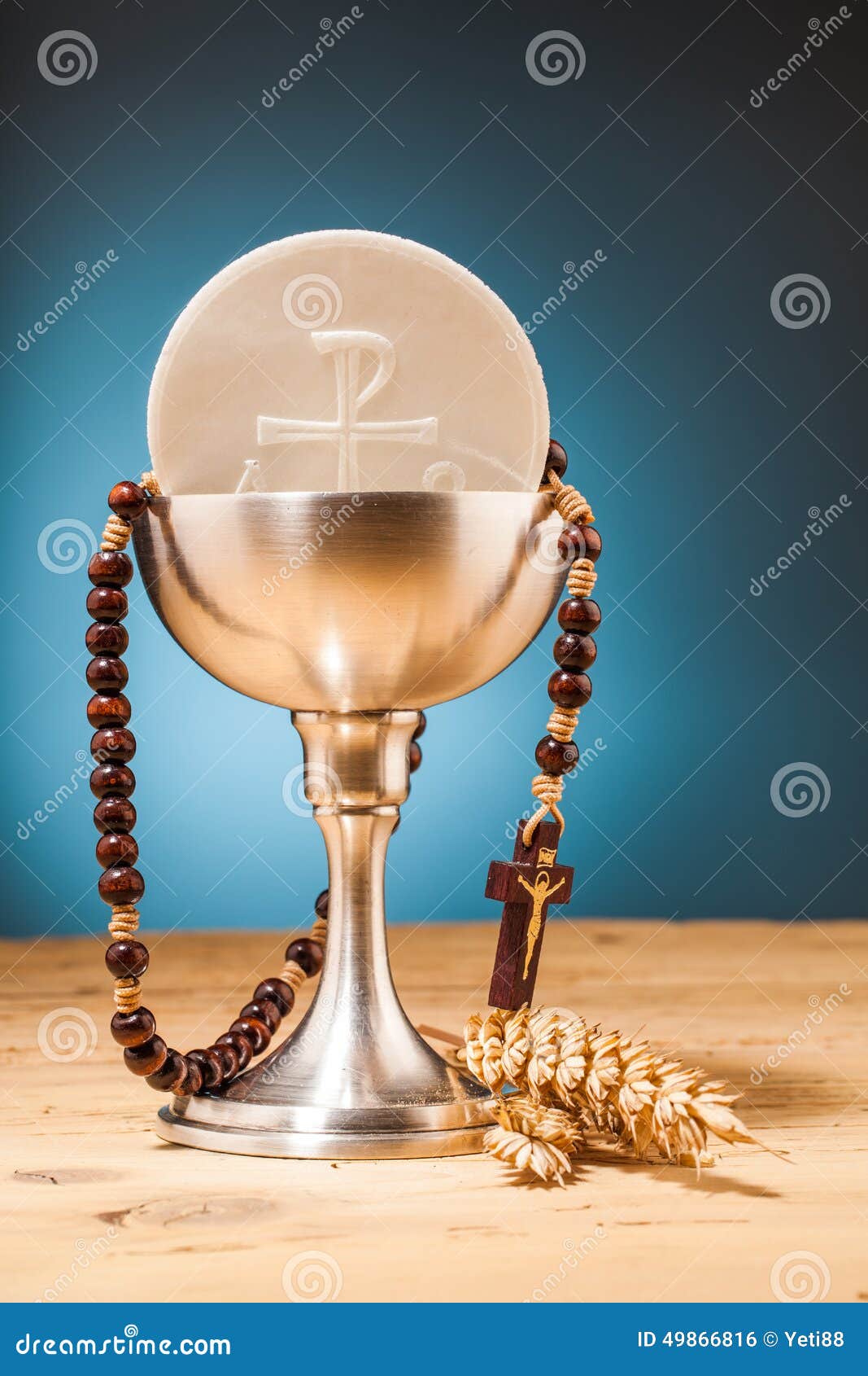 Heilige Kommunion Chrystian Stockfoto - Bild von katholizismus, jesus ...
