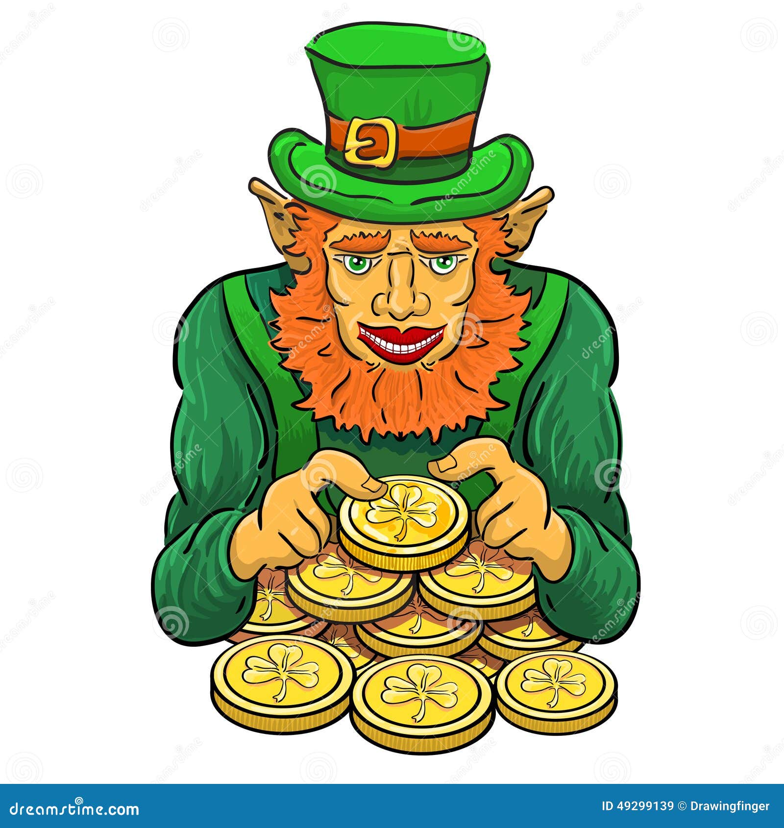 Heiliger Patrick vektor abbildung. Illustration von gold - 49299139