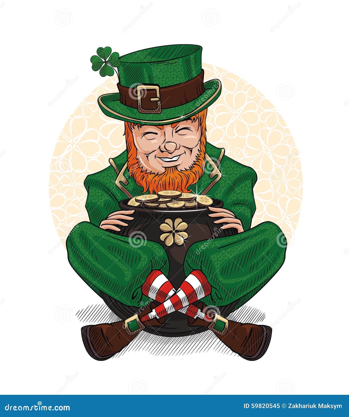 Heiliger Patrick vektor abbildung. Illustration von hintergrund - 59820545