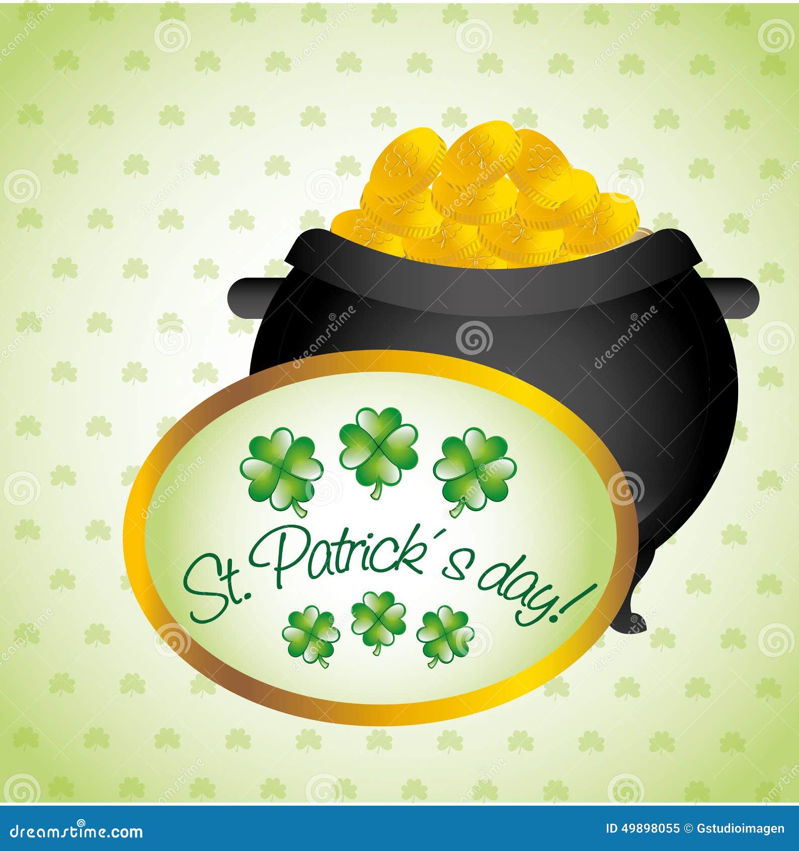 Heiliger Patrick-Tag vektor abbildung. Illustration von glück - 49898055