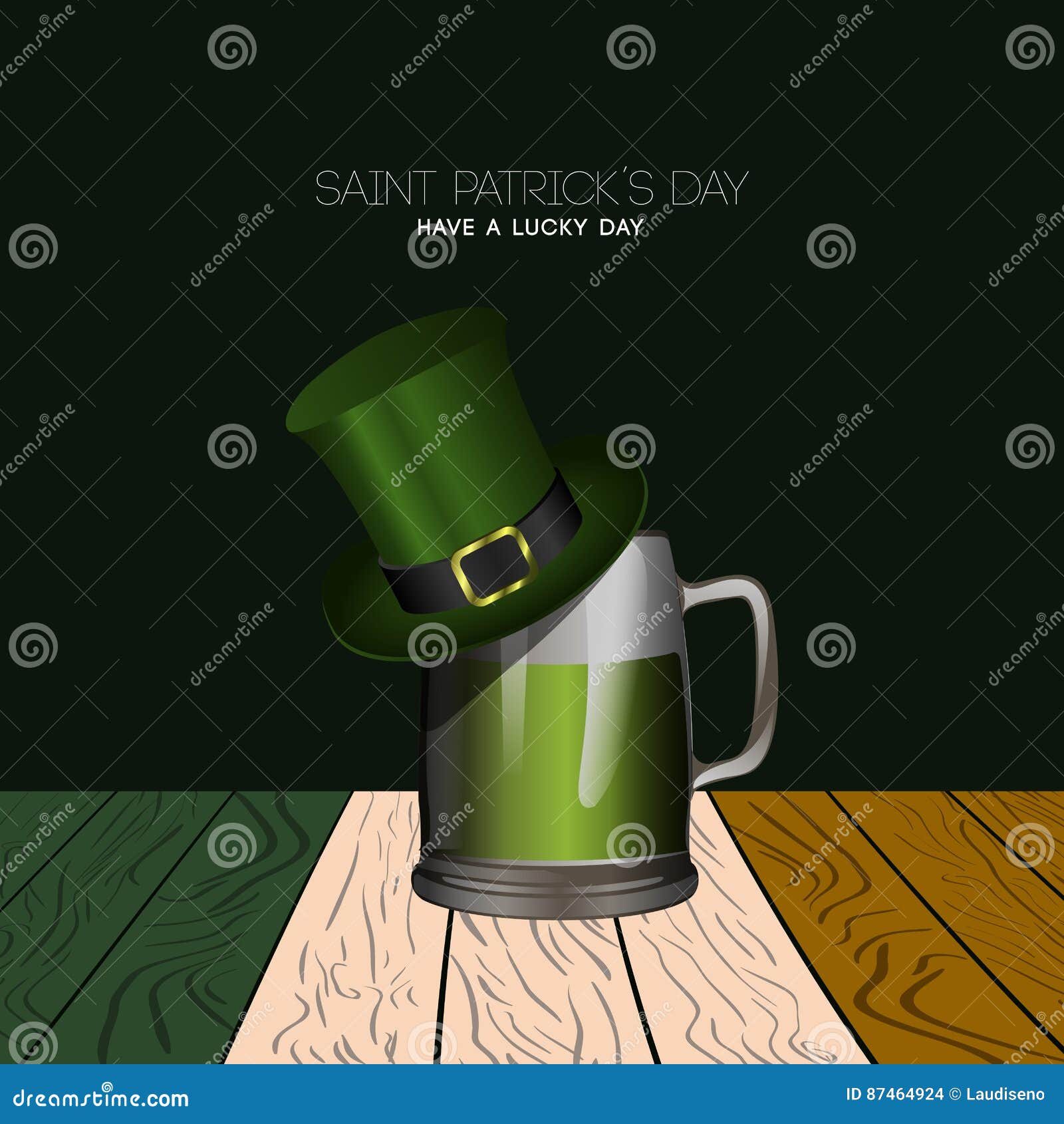 Heiliger Patrick-Tag stock abbildung. Illustration von getränk - 87464924