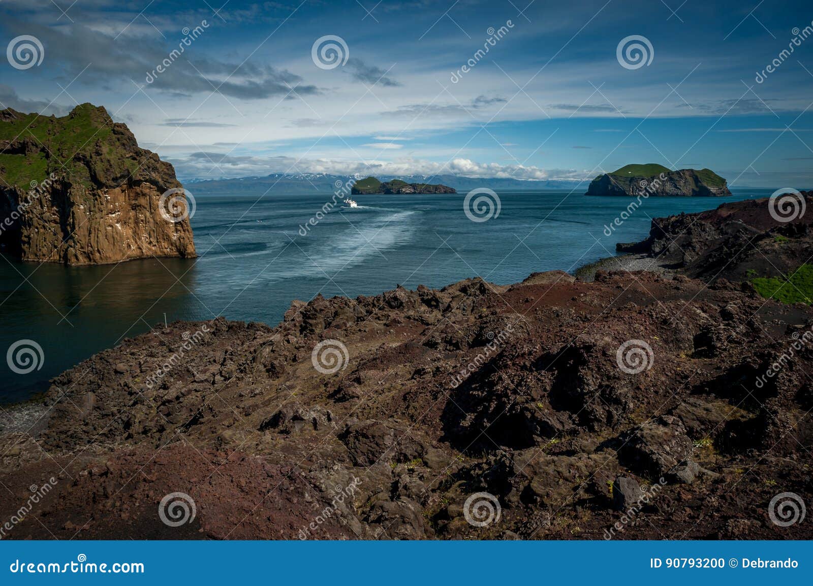 Heimaey island,Iceland stock photo. Image of panorama - 90793200