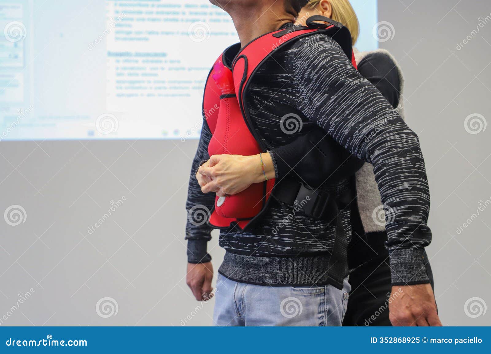 Heimlich Maneuver. First Aid Course - Company Safety - Cardiac Massage ...