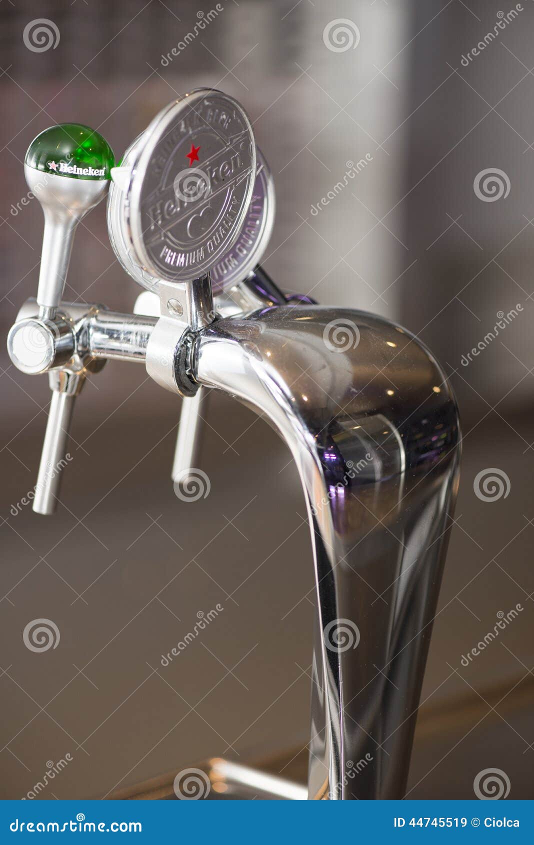 Heineken Beer Tap editorial stock image. Image of celebration - 44745519