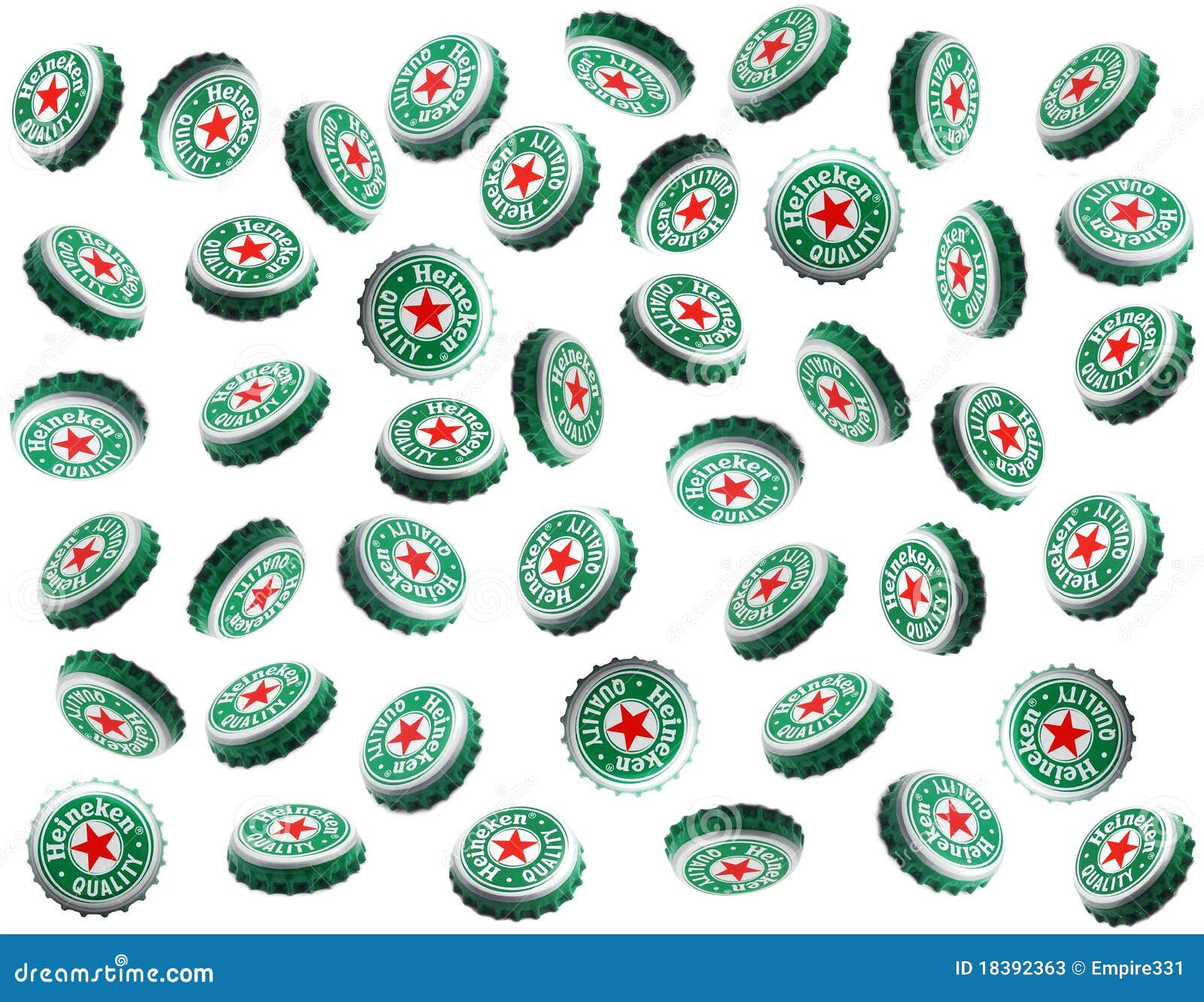 Heineken caps editorial stock photo. Image of random - 18392363