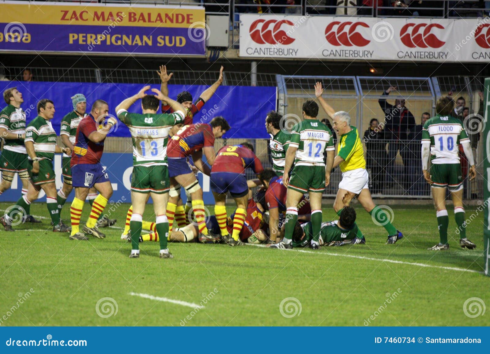 Heineken Cup Rugby Match USAP Vs Leicester Editorial Stock Image ...