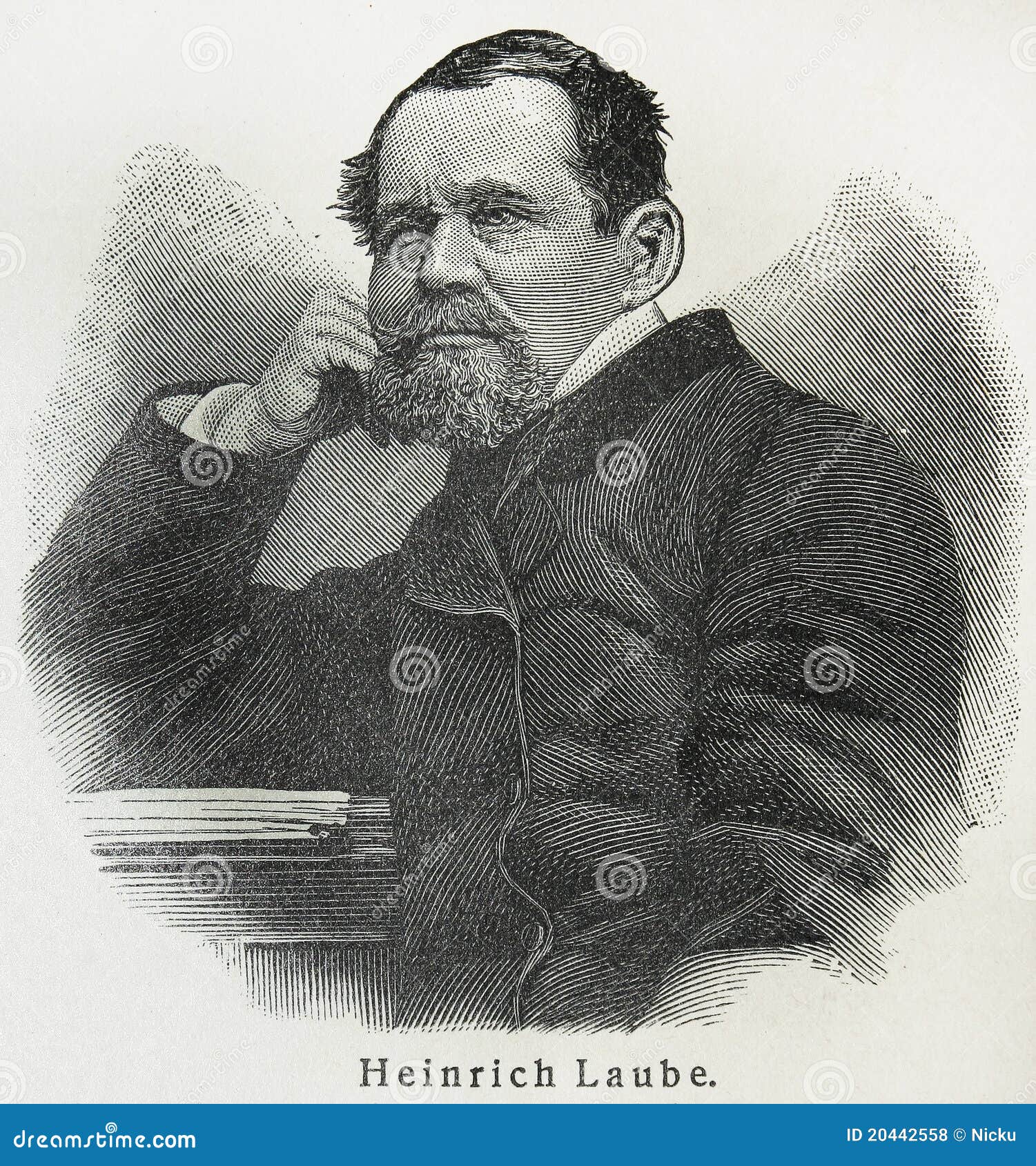 Heinrich Laube redaktionelles stockfoto. Illustration von skizze - 20442558