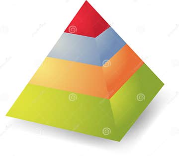 Heirarchy pyramid stock illustration. Illustration of blank - 8489878