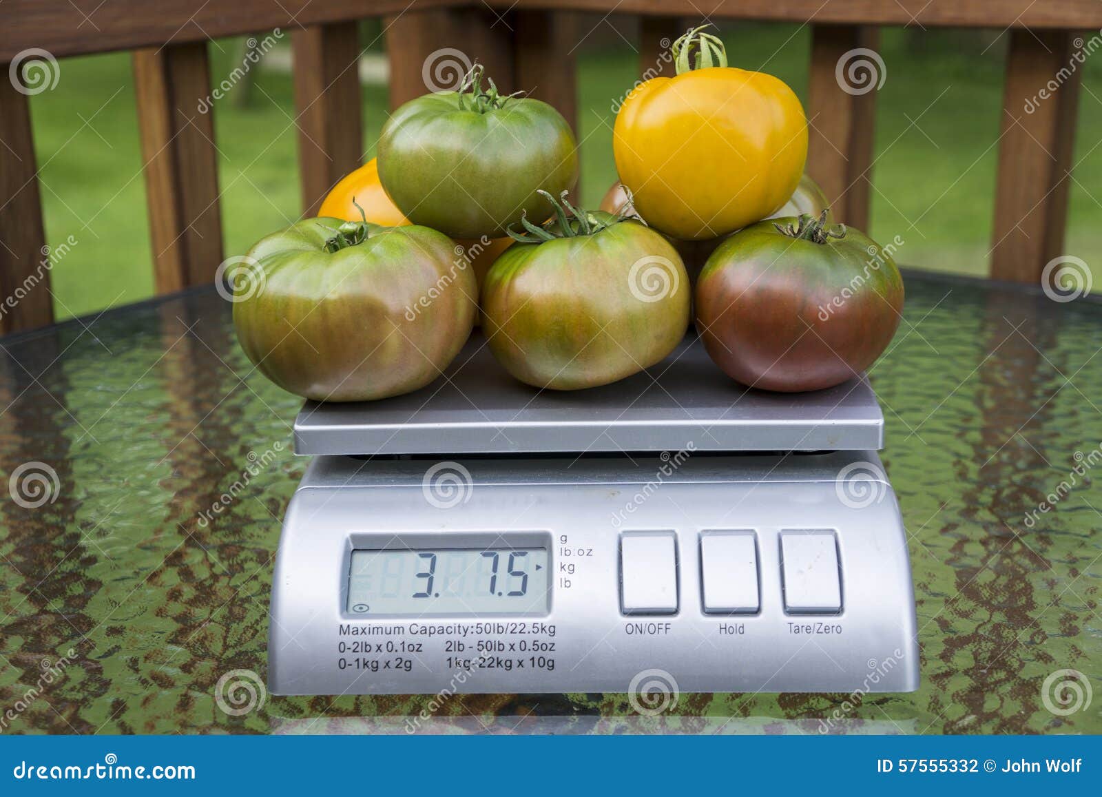 Heirloom Tomatoes on Produce Scale Stock Photo - Image of fresh, bright ...