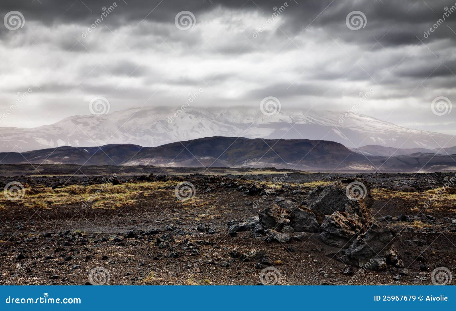 Hekla volcano stock image. Image of lava, grass, beautiful - 25967679