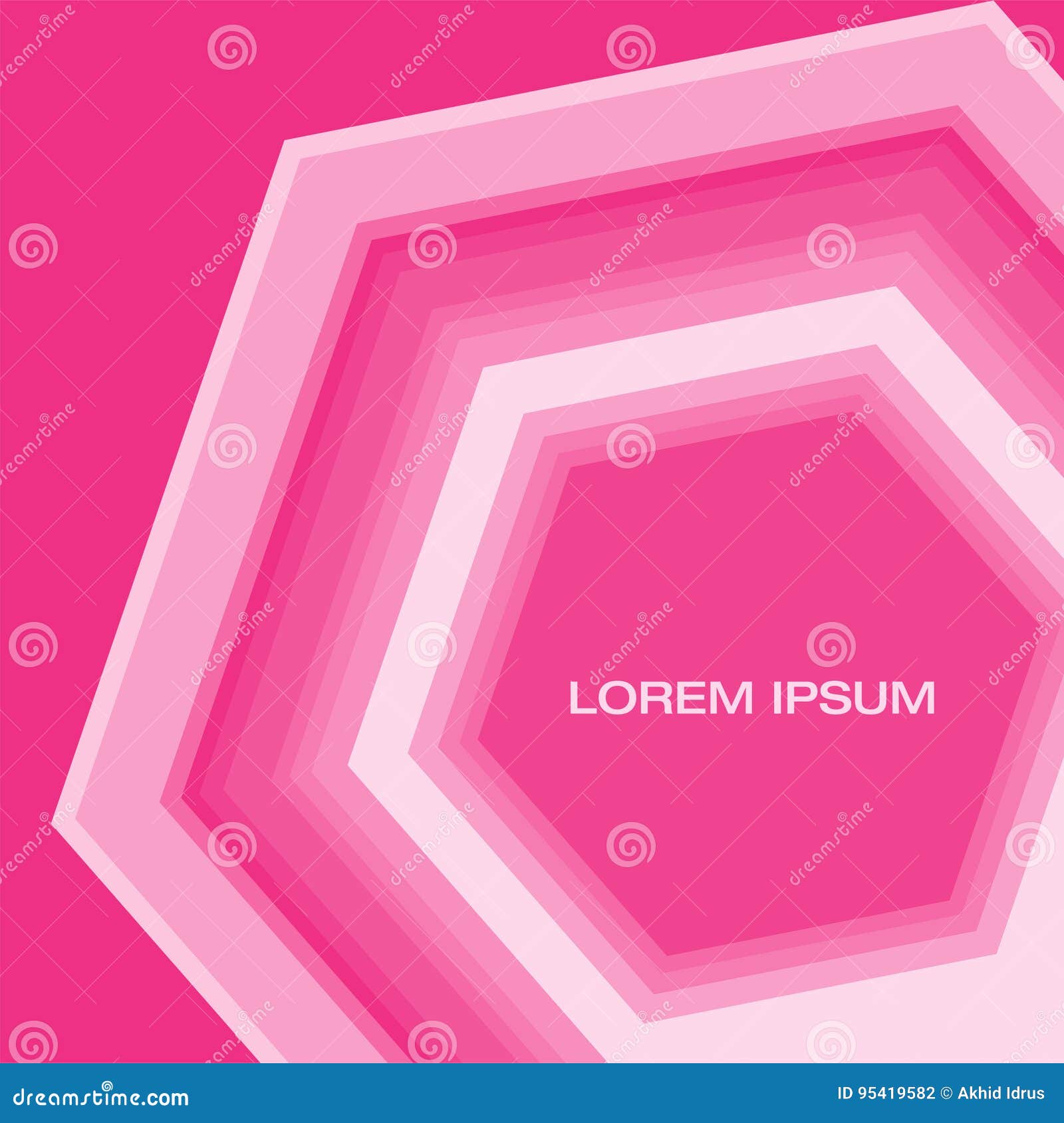 Heksagonal pink background stock vector. Illustration of abstract ...