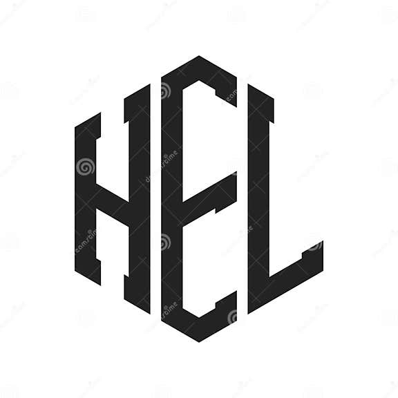 HEL Logo Design. Initial Letter HEL Monogram Logo Using Hexagon Shape ...