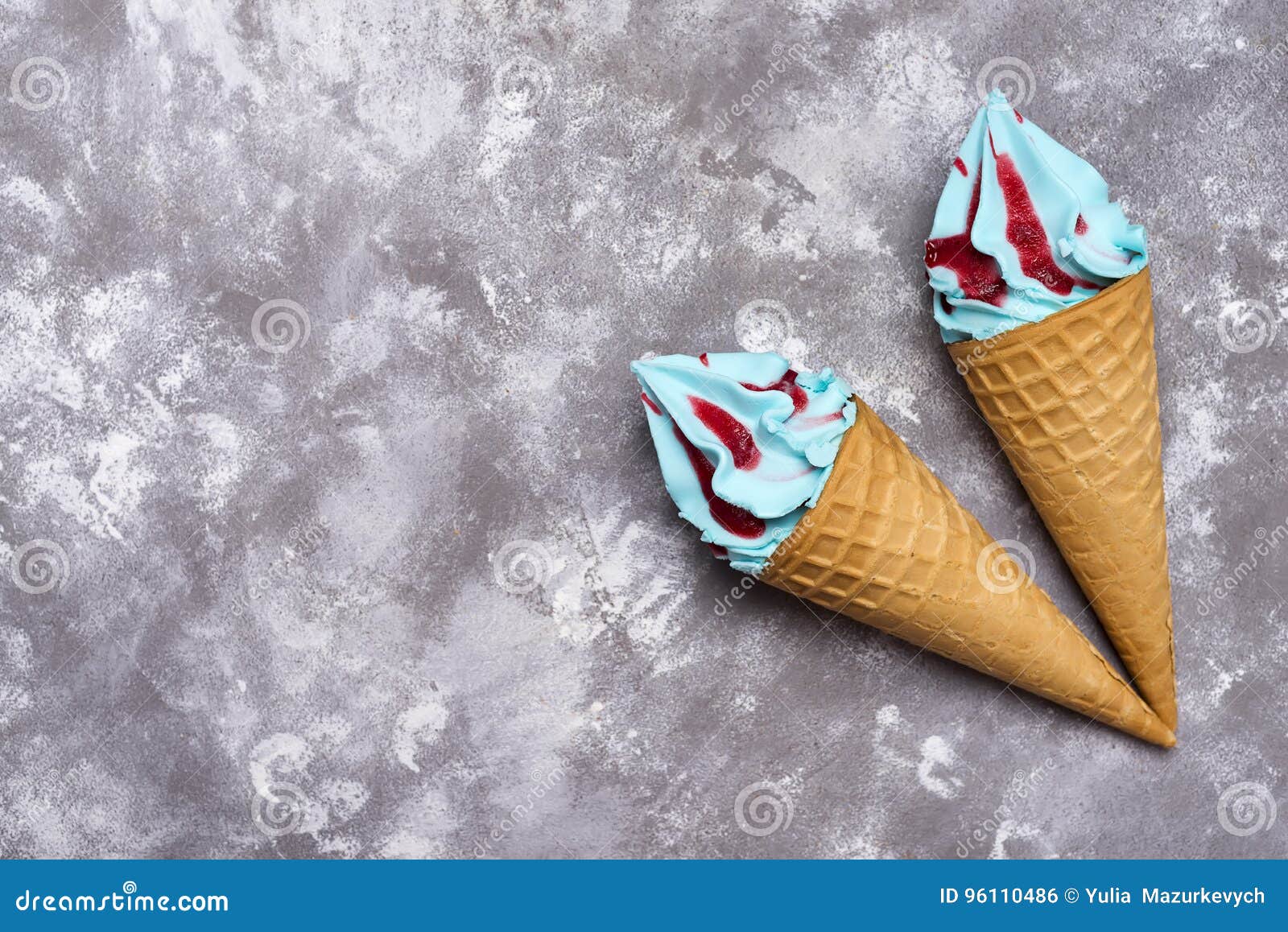 Helado azul foto de archivo. Imagen de cree, continente - 96110486