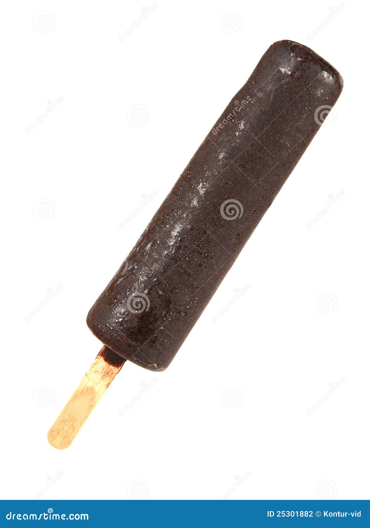 Helado Con El Chocolate En Un Palillo Foto de archivo - Imagen de ...