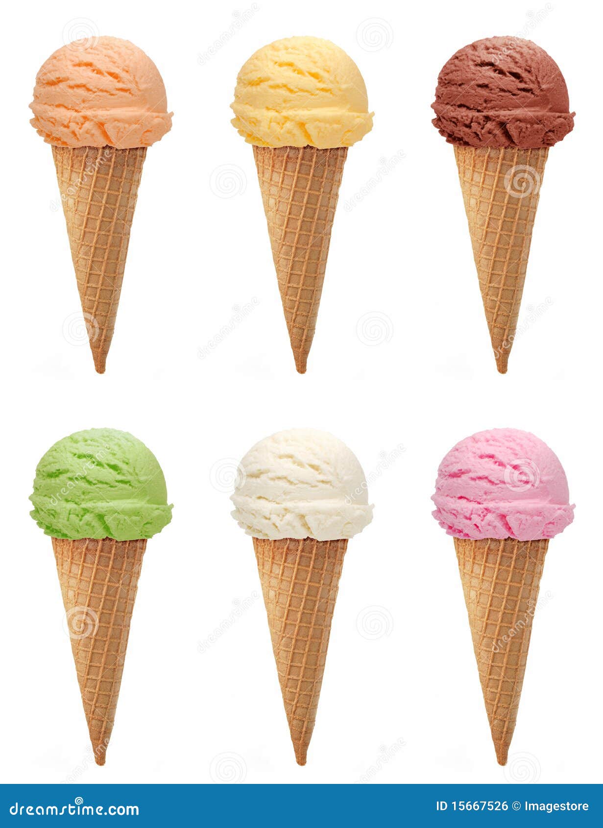 Helado con el cono foto de archivo. Imagen de sabor, chocolate - 15667526