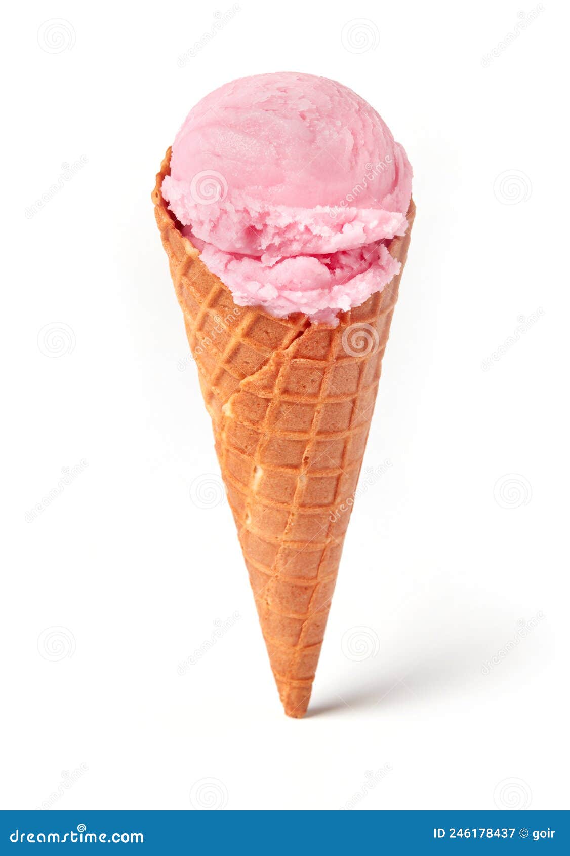 Helado rosa imagen de archivo. Imagen de corte, helado - 246178437