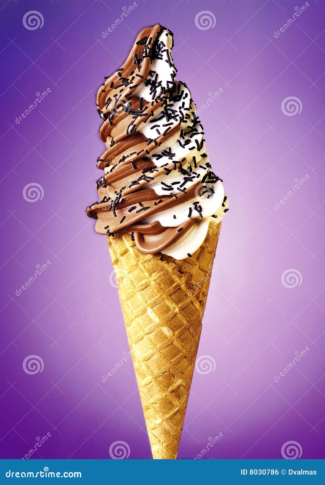 Helado Suave Del Sabor Mezclado. Foto de archivo - Imagen de blando ...