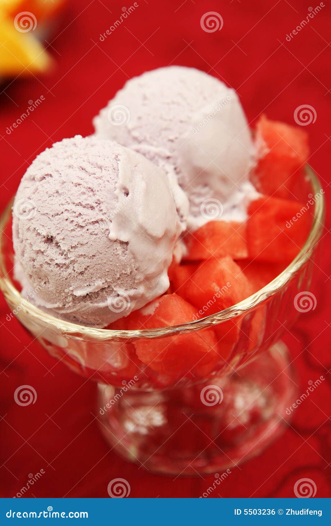 Helados De Helado Con La Sandía Foto de archivo - Imagen de postre ...