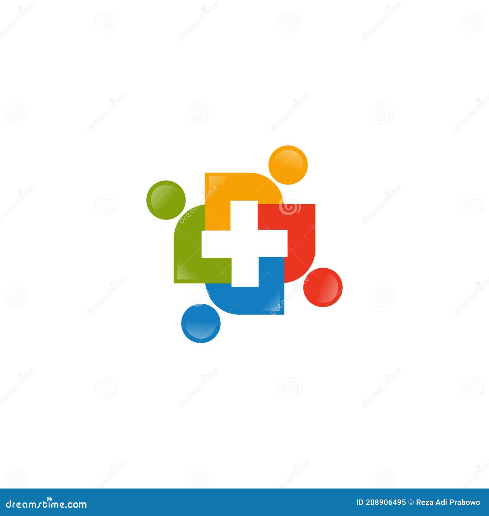 Helath Plus Logo Modern Template Simple and Elegant Stock Vector ...