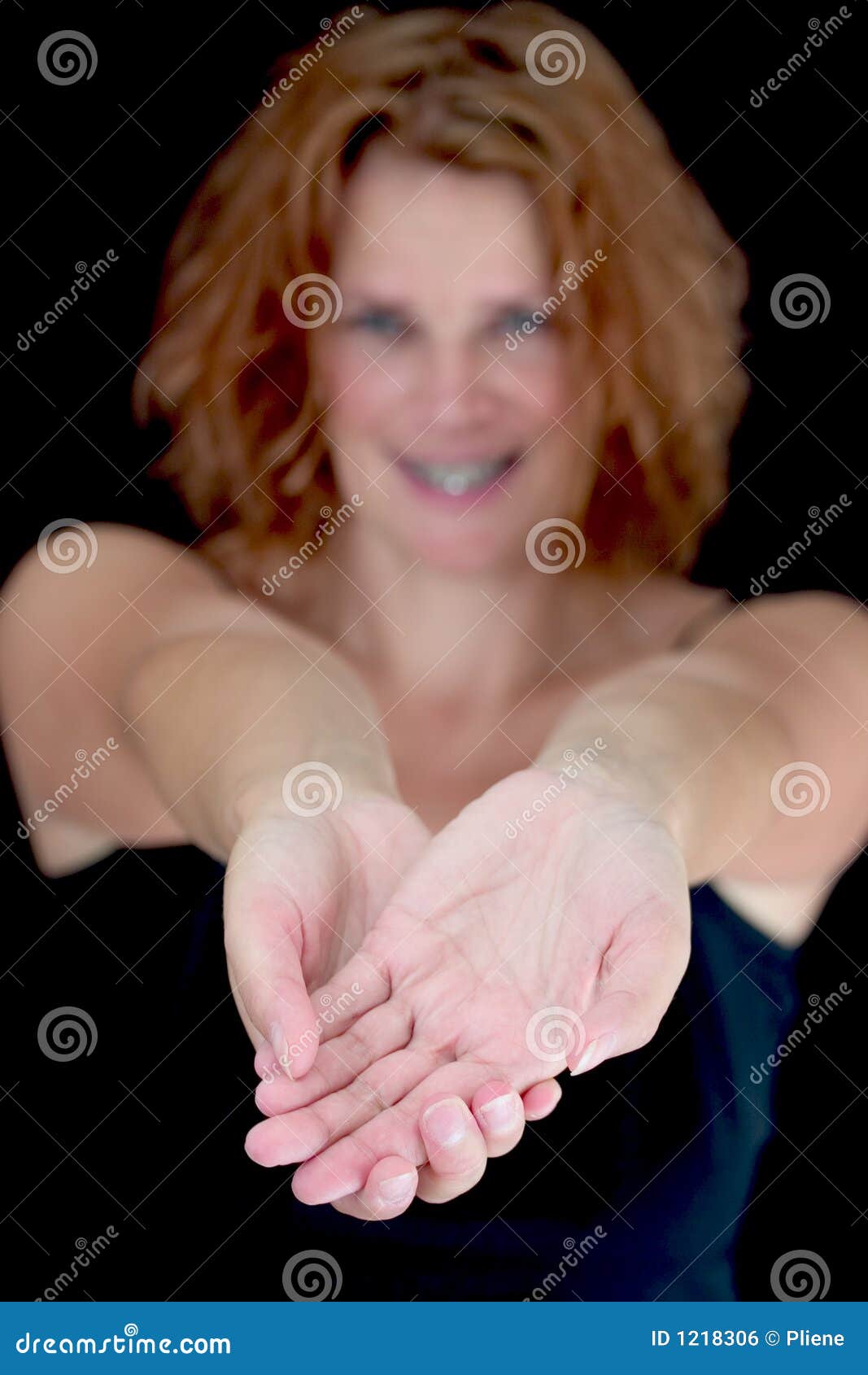 Held out hands stock photo. Image of taking, hold, reach - 1218306
