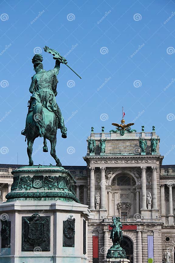 Heldenplatz, Vienna stock photo. Image of hofburg, statue - 18000030