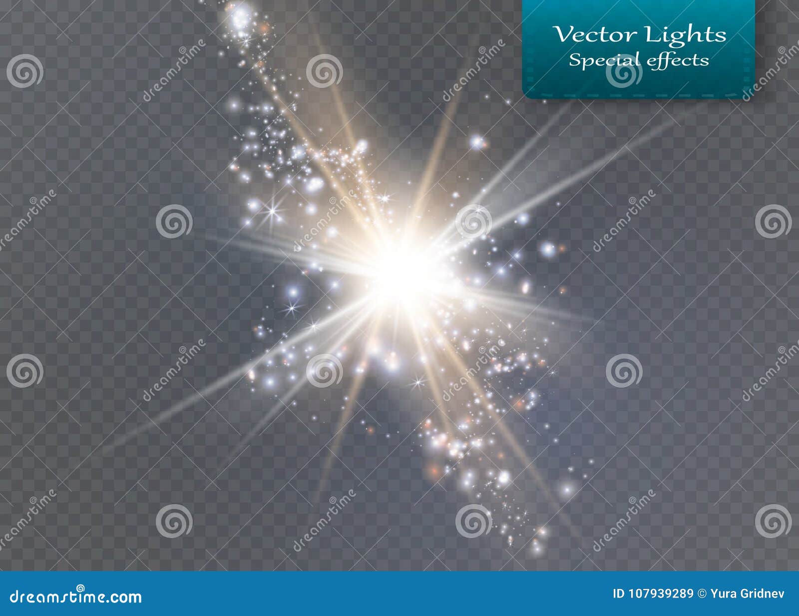 Heldere Ster Doorzichtig Glans Zon, Heldere Gloed Vector Illustratie ...