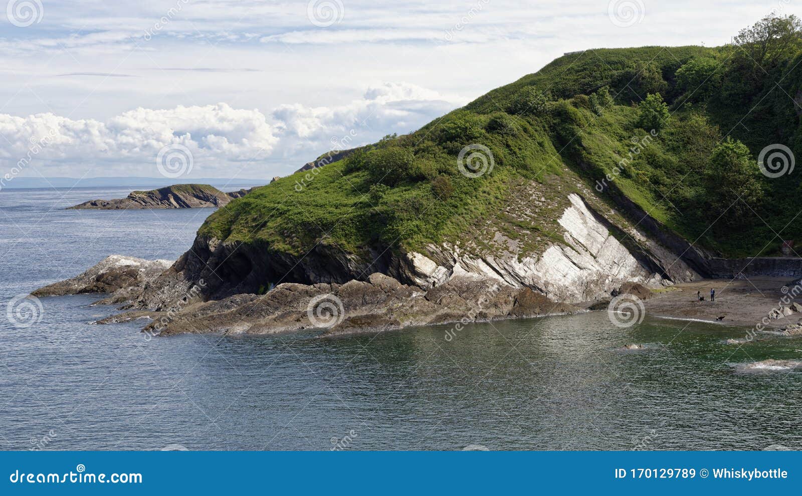 Hele Bay stock image. Image of british, ilfracombe, rugged - 170129789