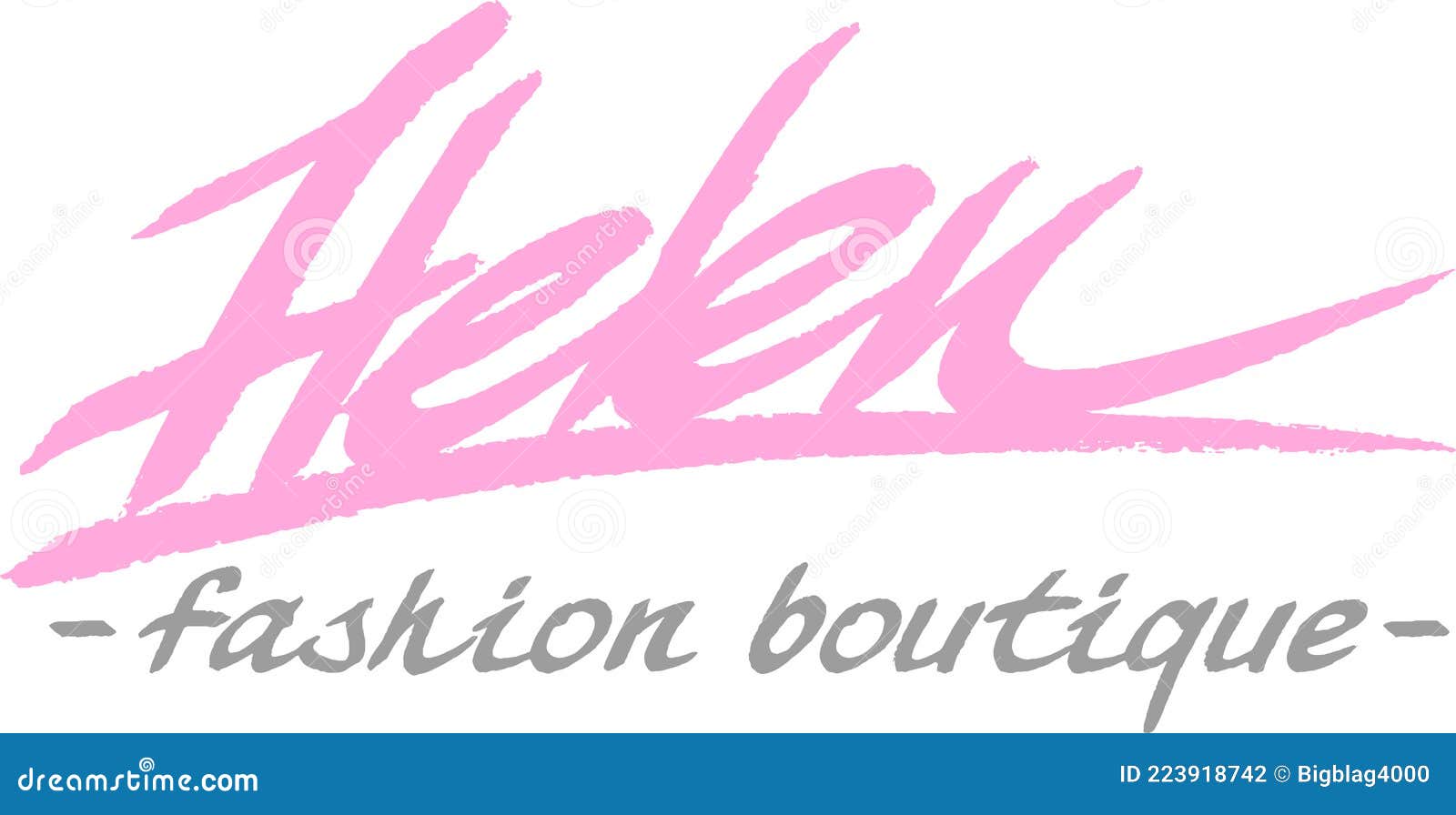 Helen.Vector Lettering Logo Template. Stock Illustration - Illustration ...