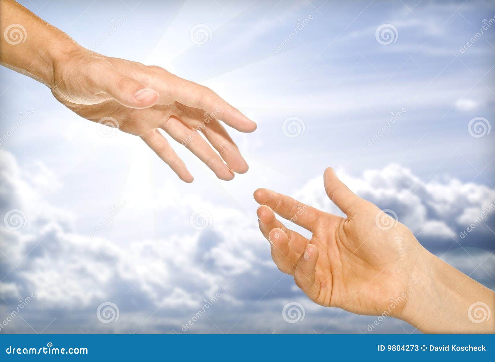 Helfende Hand stockbild. Bild von freundschaft, himmel - 9804273