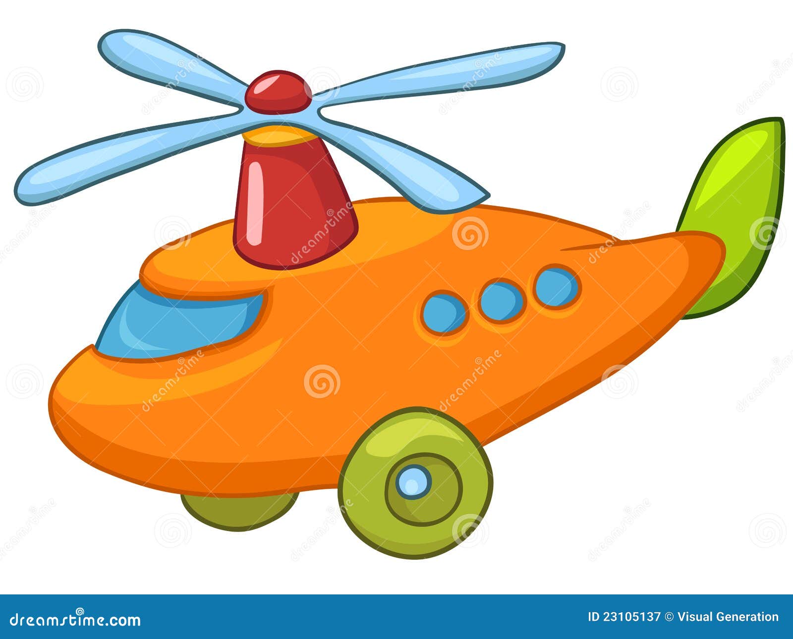 Helicóptero Dos Desenhos Animados Ilustração do Vetor - Ilustração de ...