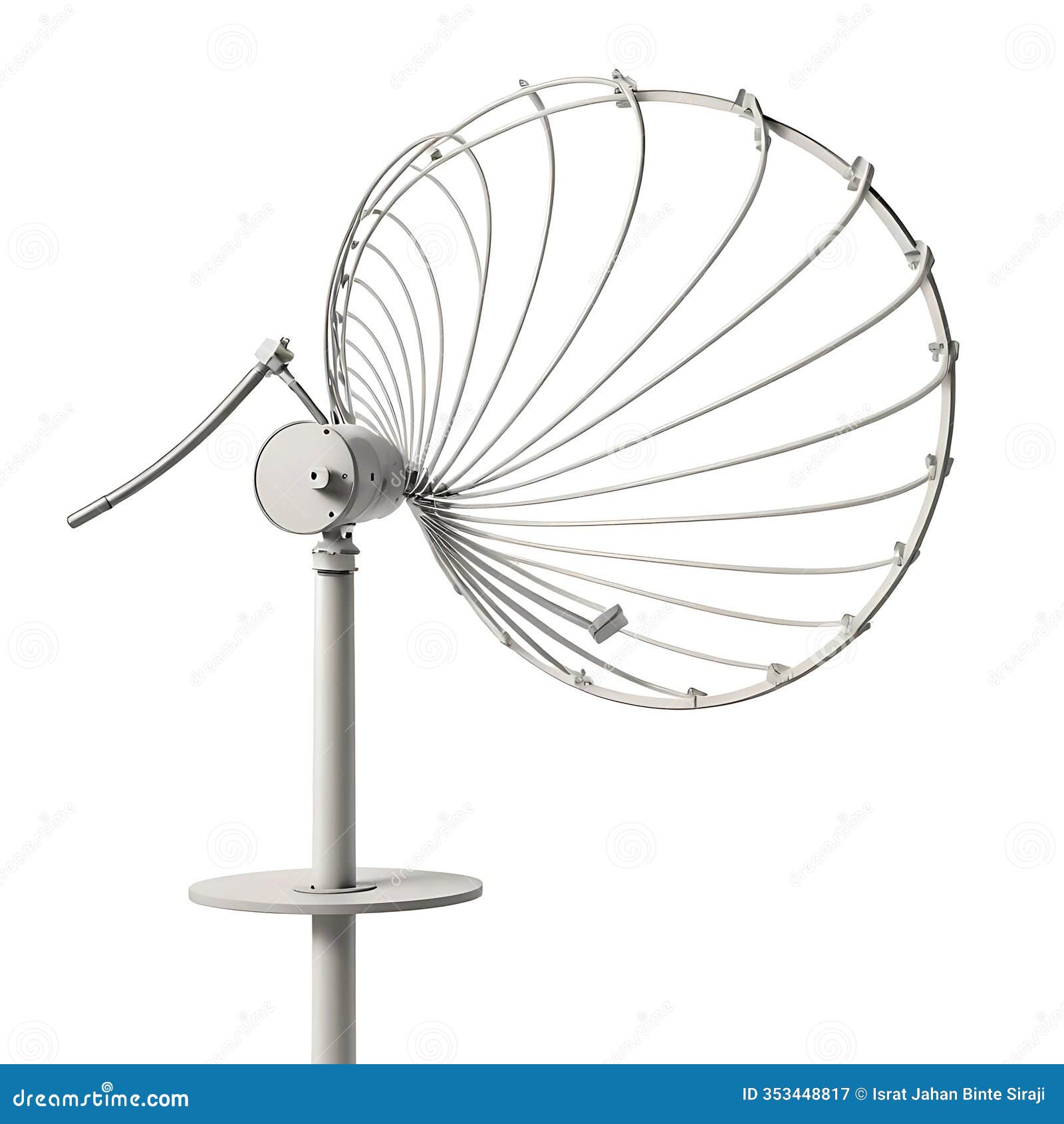 Helical Antenna On White Background Royalty-Free Stock Photo ...