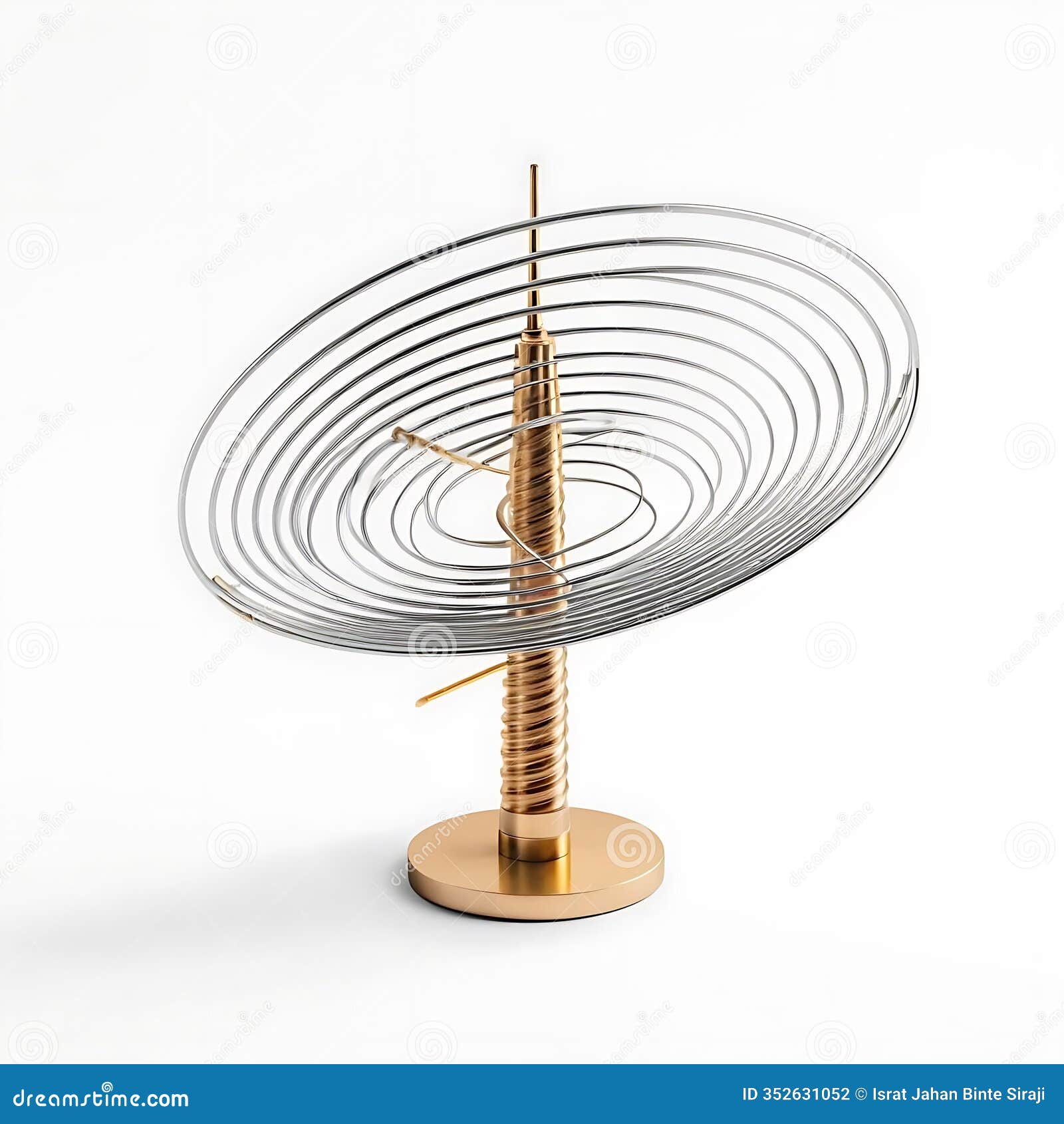Helical Antenna Isolated On A White Background Stock Photography ...