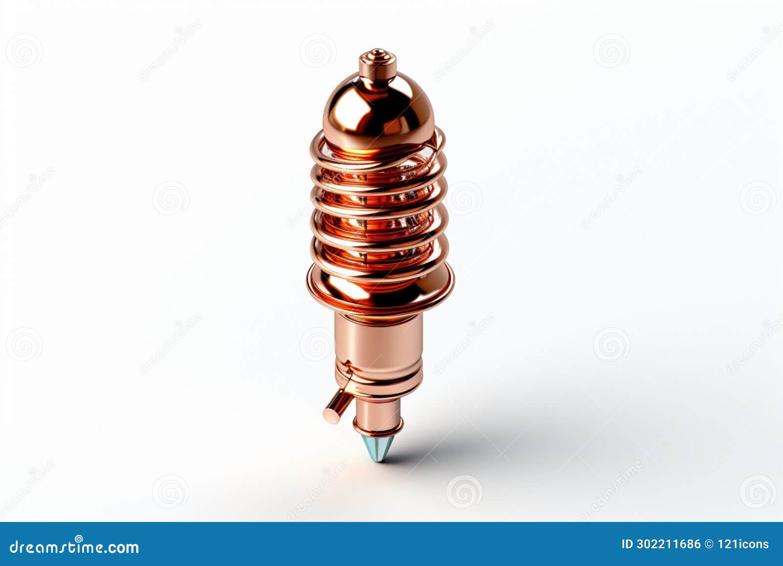 Helical Antenna Isolated On A White Background Stock Photography ...