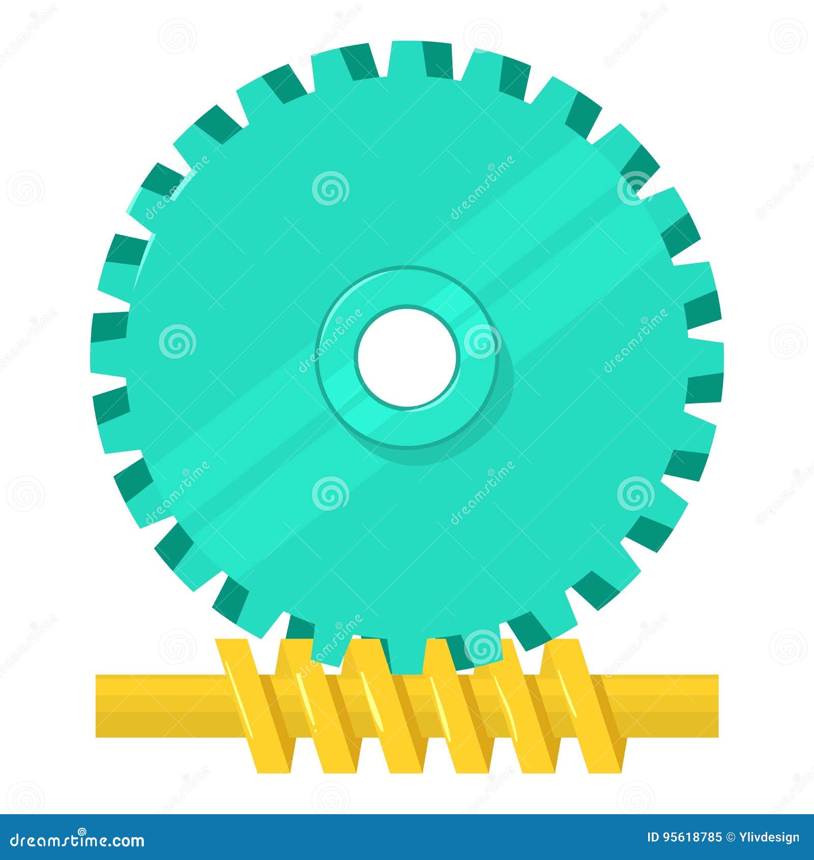 Bevel-helical Gearbox With Cooling. Vector Illustration. For Catalogs ...