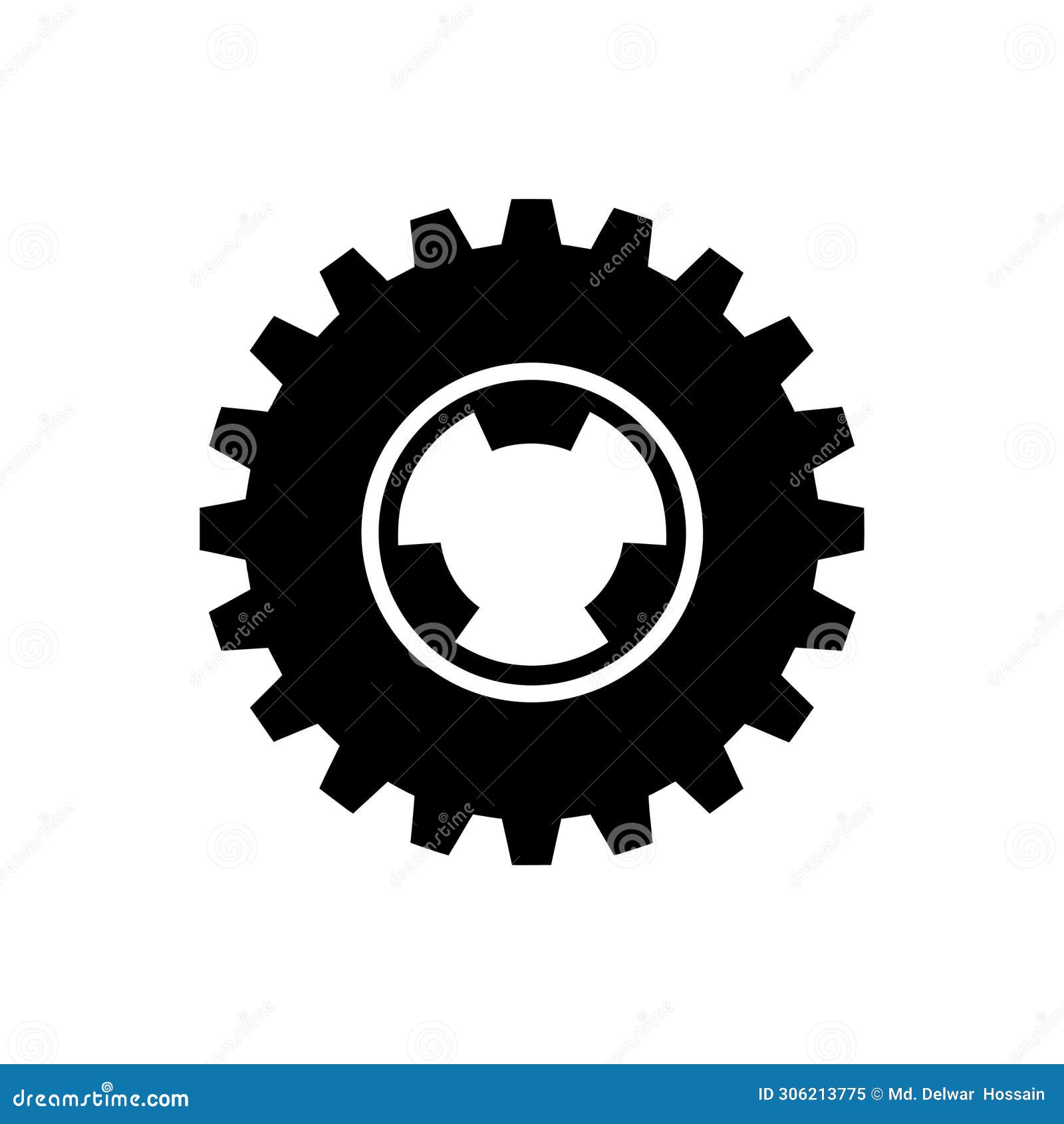 Helical gear icon stock vector. Illustration of helical - 306213775