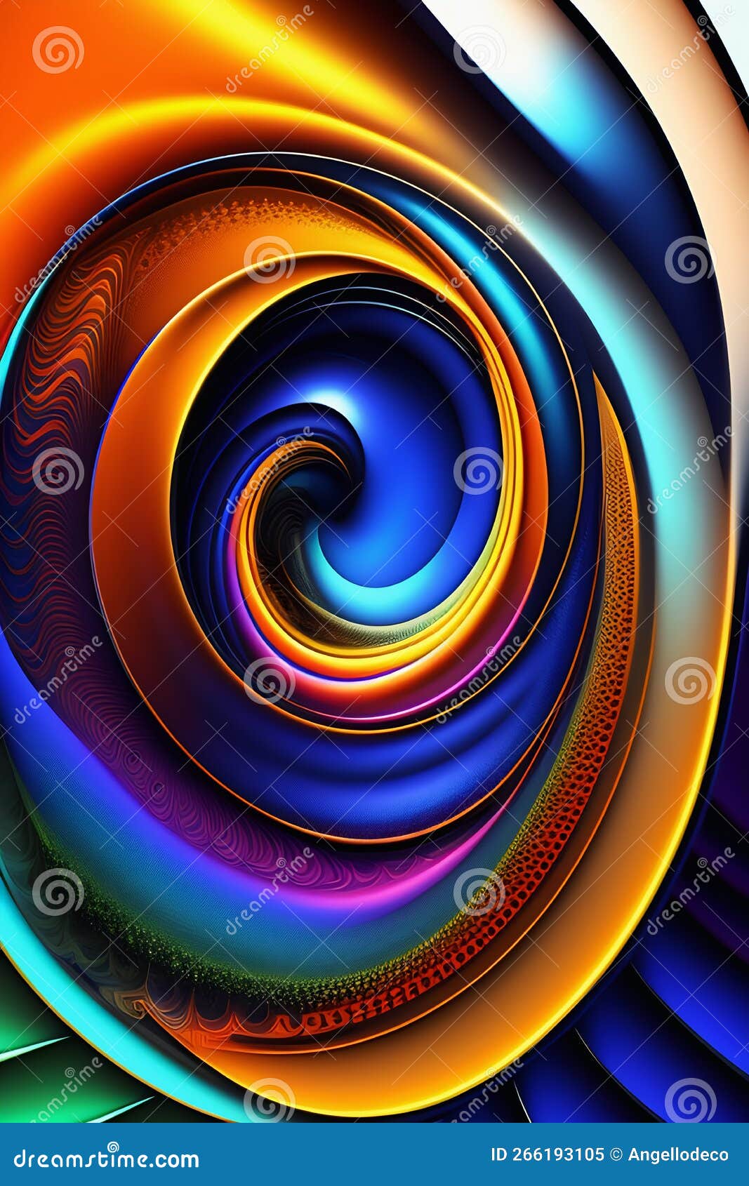 Helical Pattern As Geometric Background Loop Puzzle Reflected ...